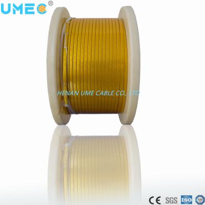 China Polyimide Film Reinforced Mica Tape Wrapped Copper Flat Wire For Overhead Power Lines for sale