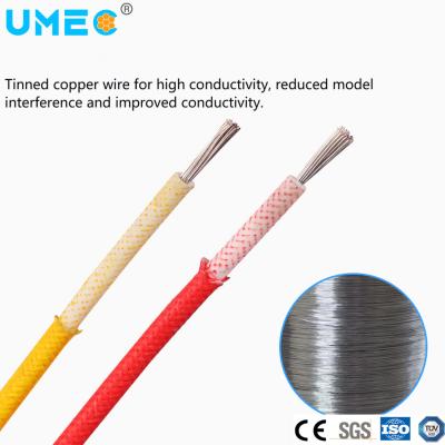 중국 고립성 실리케이블 Yg Agrp 2mm2 10mm2 OEM를 받아 들인 노란색-녹색 유리섬유 케이블 판매용