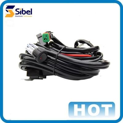 Китай Direct Using 1 leads 2 leads wire harness,New Wholesale Relay DT Plug and Play Wiring Harness for led light bar продается