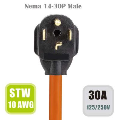 中国 NEMA 14-30Pの溶接工のアダプターの4熊手のドライヤー10 AWGの頑丈なケーブルを電源コード 販売のため