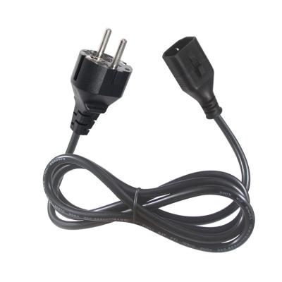 China 6ft ho55vv-F C14 van het de Uitrustingsslot van de Kabeldraad de Leidingenkabel met 2 Pin Plug Te koop