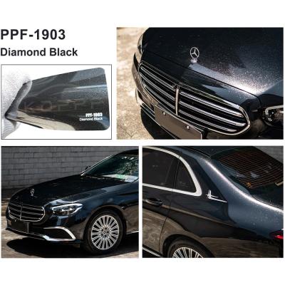 China Diamond Black  Self Healing Color Paint Protection Film Anti Scratch Black Vehicle Wrap for sale