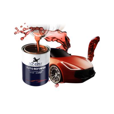 Cina 4-6 Hours Recoat Time White Automotive Top Coat Paint for Car Refinishing Needs in vendita