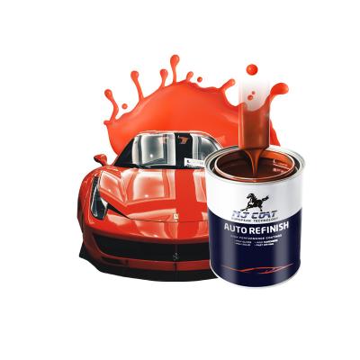 China Glanzende en matte 2-3 Coat Automotive Clear Coat Verf Droog voor metalen substraten Te koop