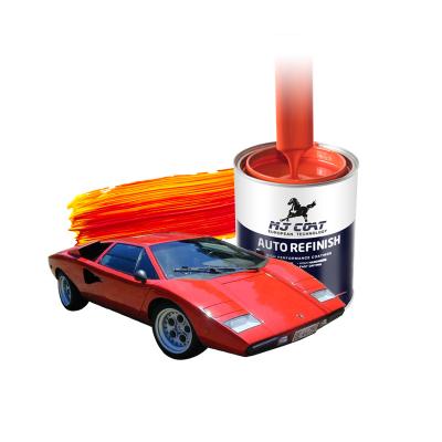 China Automotive Glanzend en Matte Afwerking Duidelijke laag Verf Metalen basislaag Topcoat UV-bestendige Schrambestendige Te koop