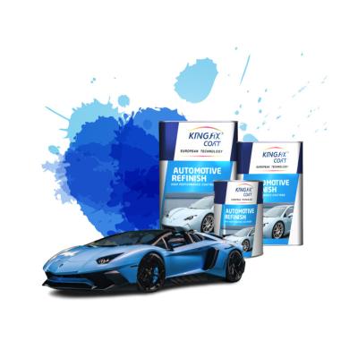 China Metalen basiscoat Auto Clear Coat Verf Glanzend En Matte Afwerking Schrapen UV-bestendige 1-kleurige toepassing Te koop