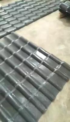 Cina PVC di fabbricazione che copre prezzo delle mattonelle di tetto della resina sintetica della lamiera piana asa in vendita