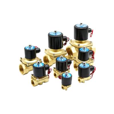 China 2W040-10 Direct bediend magnetoventil 2weg Messing 3/8 inch Te koop