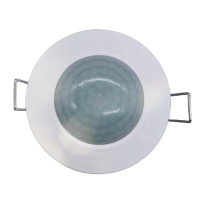 China Auto Infrared PIR Motion Sensor Switch Light Switch 360 Degree Recessed with Time Delay for Ceiling Use for Hallway Bathroom, Warehouse zu verkaufen