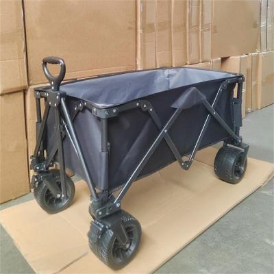 中国 Transfor グッズカスタム生地ポータブル PU ホイールキャンプ屋外折りたたみハンドプルカート折りたたみワゴン 販売のため