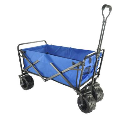 中国 Folding Wagon Stretching Handle Collapsible Camping Cart Folding Beach Trolley 販売のため