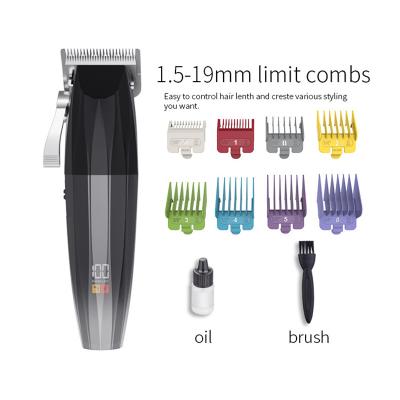 Cina Usb che fa pagare la macchina per ugualizzare regolabile dei capelli del regolatore del nero della lama senza cordone di acciaio inossidabile in vendita