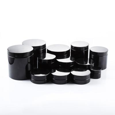Cina Colore cosmetico di plastica del nero del barattolo 100ml 120ml 150ml 200ml 250ml 300ml 500ml 8oz dell'ANIMALE DOMESTICO vuoto in vendita