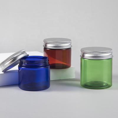 Cina il cosmetico di plastica di 2oz 4oz 8oz stona liscio nero dei chiari cappucci di alluminio dell'ANIMALE DOMESTICO allineato in vendita