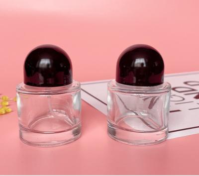 Cina bottiglia di vetro vuota trasparente dello spruzzo di profumo dell'OEM del cilindro riutilizzabile di 30ml 50 ml 100ml in vendita