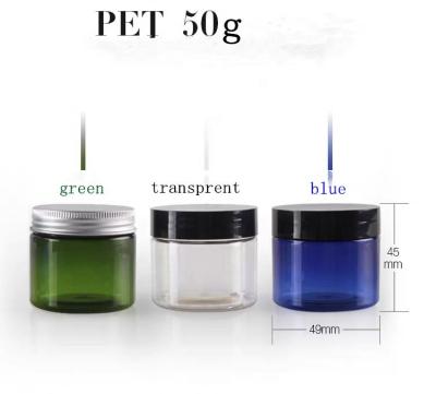 Cina Metalizzazione glassata rotonda di Amber Cosmetic Jars 49*45mm dell'ANIMALE DOMESTICO in vendita