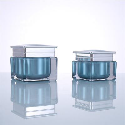 Cina Barattoli cosmetici di plastica ricoprenti UV di 15g 30g 50g con i coperchi riciclabili in vendita