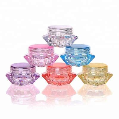 Cina i barattoli acrilici di plastica di 15g 30g 50g per i cosmetici allentano la crema di fronte della polvere in vendita