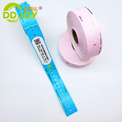 중국 205*25mm 어린이 맞춤형 바코드 롤 손목밴드 병원 환자 식별 판매용