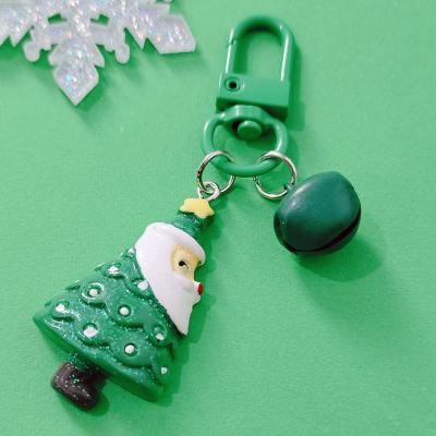 Chine Cartoon Père Noël Arbre de Noël Cloche porte-clés sac à dos Téléphone portable Pendant ornement à vendre