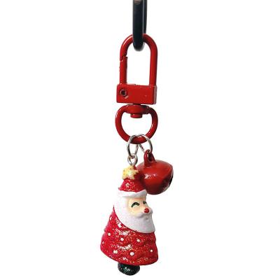 Chine Cartoon Père Noël Arbre de Noël Cloche porte-clés sac à dos Téléphone portable Pendant ornement à vendre