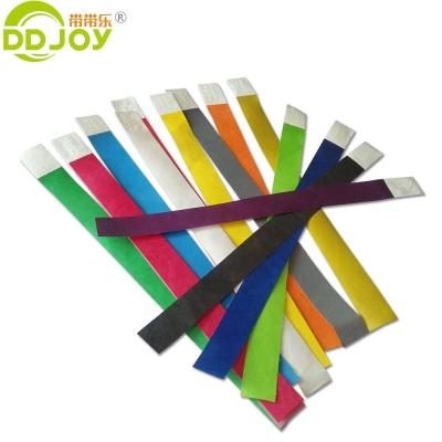 Customized 3/4 inch Paper Wristbands in Solid Color for VIP Club Admission at