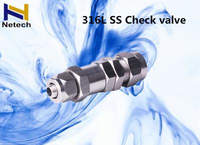 中国 オゾン発電機のための 316L ステンレス鋼水逆止弁/テフロン逆止弁 販売のため