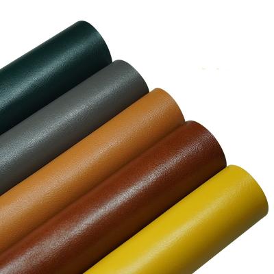 China 1.1mm Thickness 54/55" Width PVC Leather with 58 Colors for Bags Shoes and Furniture for sale
