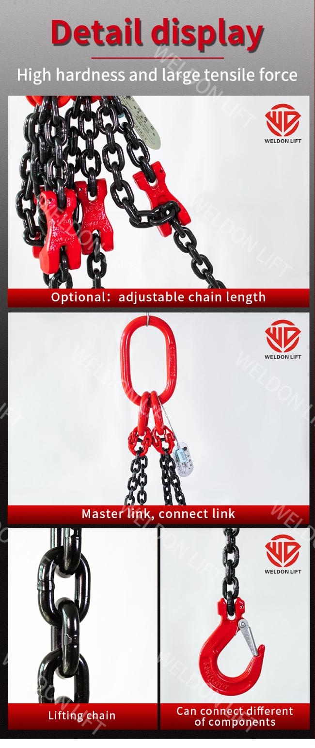 Multiple G80 chain sling configurations