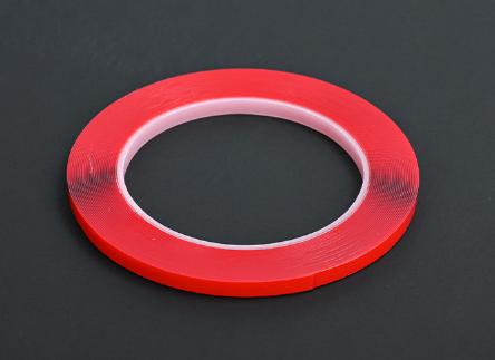 Transparent nano adhesive tape applied on surface showing invisible bond