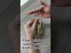 Water activated fiberglass kraft paper tape for Heavy-duty packaging
