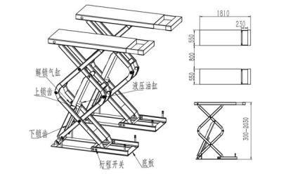 Chine Entretien automatique 3.5 tonnes Portable Moteur à ciseaux de voiture de taille moyenne pour garage Ascenseur hydraulique à vendre