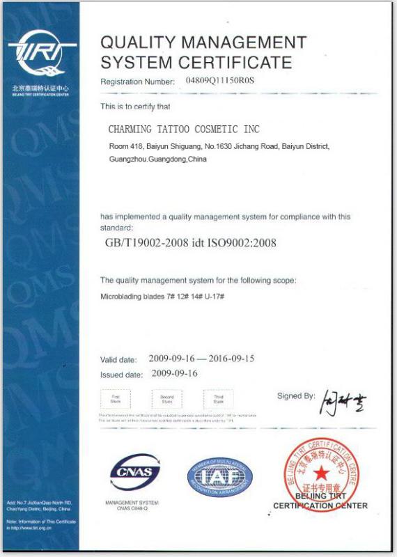QUALITY SAFETY CERTIFICATE - Guangzhou Wenshen Cosmetics Co., Ltd.