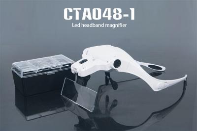 China Magnifer permutable 5 lentes 2 de la lupa de la lente 1.0X-3.5X llevadas en venta