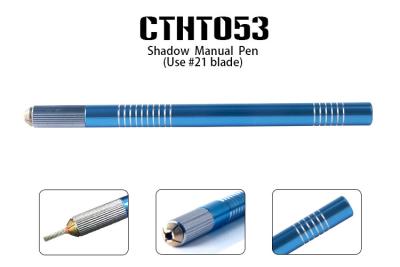 China Colores manuales de la cuchilla redonda 5 del uso #21 de la pluma del tatuaje del resbalón de la ceja anti del shading en venta