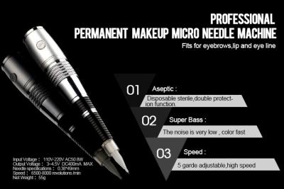 中国 5 等級が付いている調節可能で永久的な構造機械キット Microneedle 販売のため