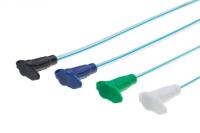 Quality Medical 4-22FR PVC Feeding Tube Disposable Rectangular Tube with Multicolour Marking for sale