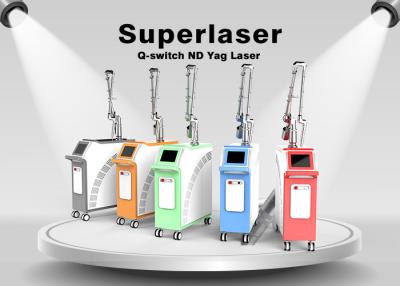 Cina macchina del laser del ND Yag del commutatore di 1064nm 532nm Q per rimozione della pigmentazione del tatuaggio del sopracciglio in vendita