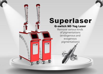 Cina macchina di rimozione del tatuaggio del pigmento Yag Q del laser del ND commutatore di 532nm/da 1064 nanometri per il salone in vendita