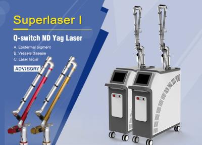 Cina Laser del ND Yag del commutatore di raffreddamento ad acqua Q/attrezzatura permanente di rimozione del tatuaggio del laser in vendita