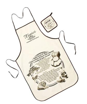 Cina Cucina 100% della saia del cotone che cucina colore naturale del grembiule 60x90cm per la promozione in vendita