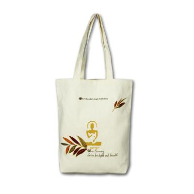 Cina Sacchetti della spesa su ordinazione della borsa/panno di totalizzatore della tela del cotone di colore con la maniglia lunga in vendita