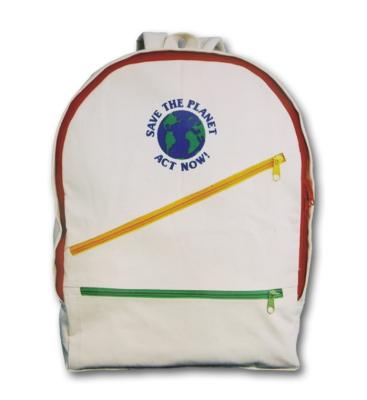 Cina Borsa di scuola naturale dello Zaino della tela per il logo su ordinazione di attività all'aperto accettato in vendita