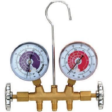 Cina China Supplier ACTECmax 2-valve brass manifolds with 1/4 SAE fittings brass manifolds in vendita