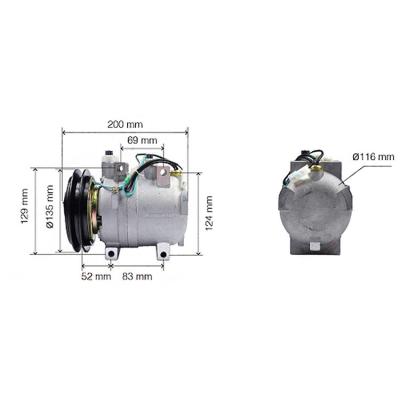 Cina China supplier OEM 87673999 car ac compressor price for car in vendita