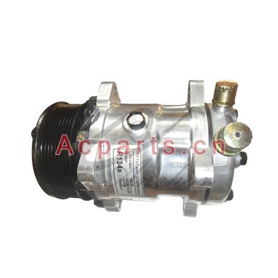 中国 12V Universal Sanden Auto AC COMPRESSOR SD5H14/508 SD6629 123mm/PV8 販売のため