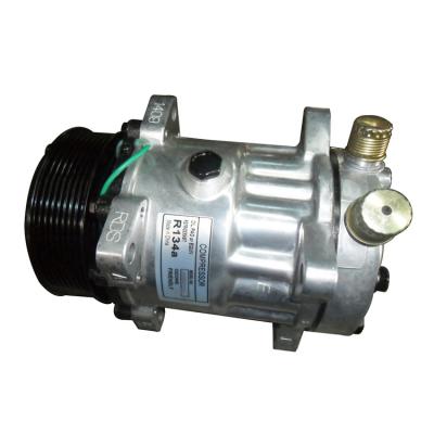 Cina China supplier 119/PV8 R134a Car ac 24v sanden universal 7h15 compressor in vendita