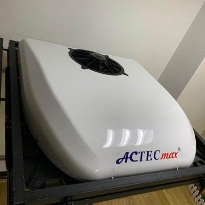 China 12/24V integrated white red parking cooler car air conditioner for truckes à venda