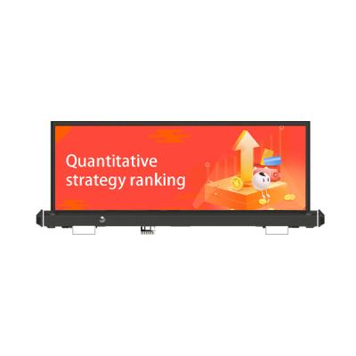 中国 IP56 P3.3mm Taxi Roof LED Display 960*320 External Taxi Rooftop Advertising 販売のため