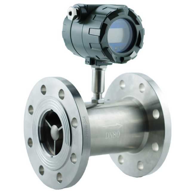 Industrial turbine flowmeter technical diagram